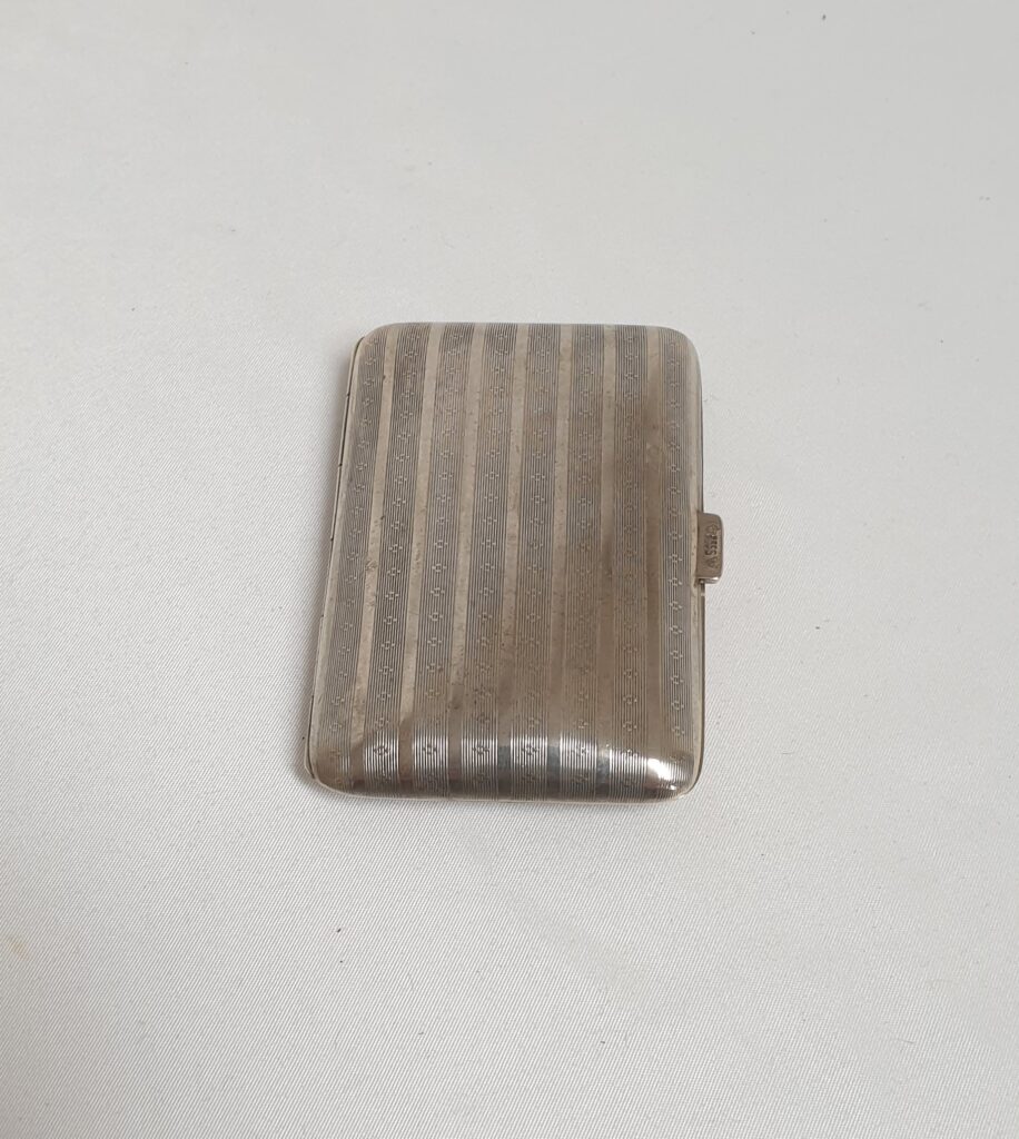 Art Deco Shabby Vintage kleines Etui Zigarettenetui Silber 835 selten rar AM151 - CREAFINO