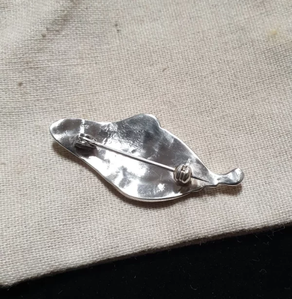 Designer Brosche Anstecknadel extravagant außergewöhnlich Silber 830 ...