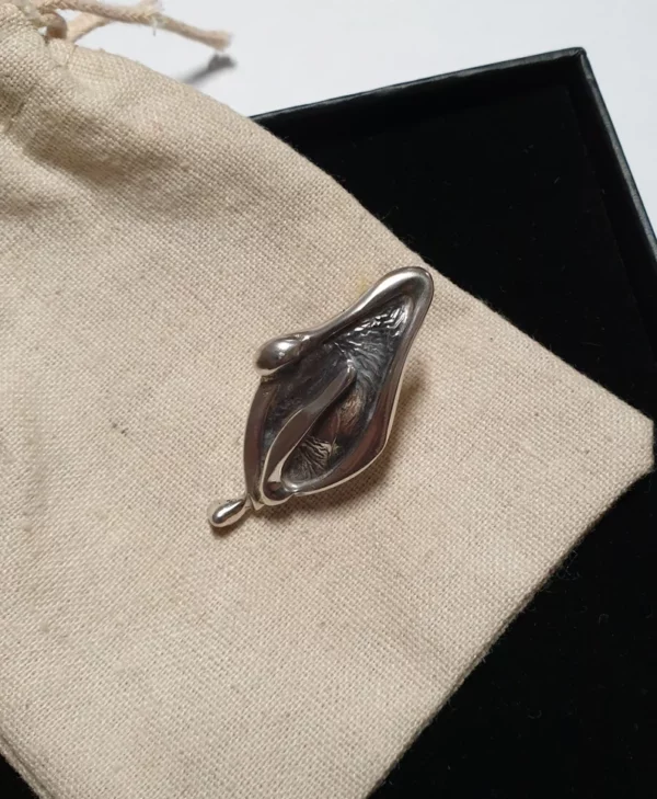 Designer Brosche Anstecknadel extravagant außergewöhnlich Silber 830 ...