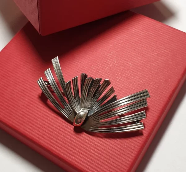 Extravagante Vintage Designer Brosche Anstecknadel Silber 925 ...
