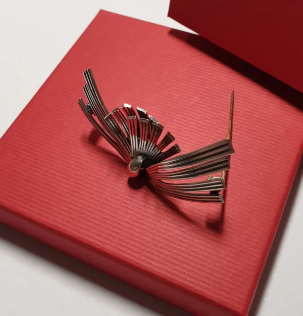 Extravagante Vintage Designer Brosche Anstecknadel Silber 925 ...